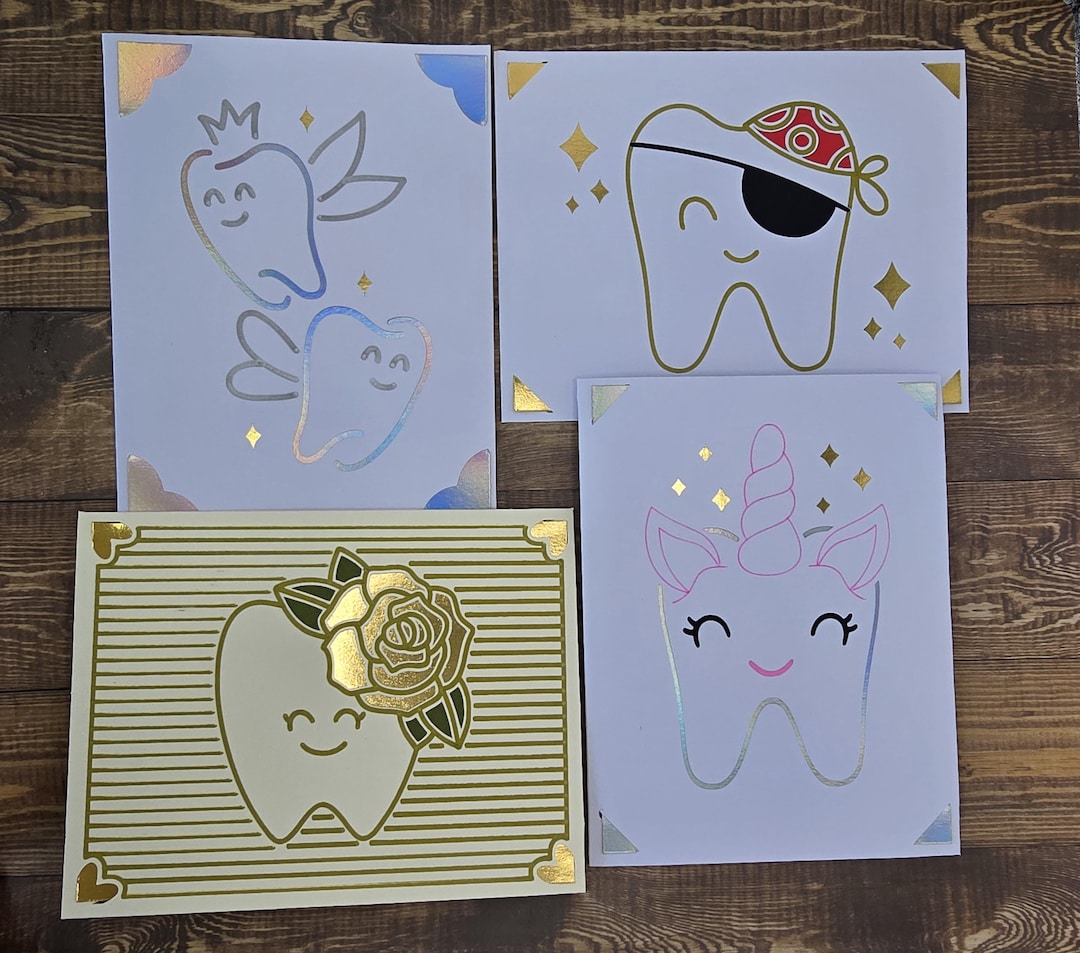 Tooth Card, (multiple Options), Tooth Fairy Card, Greeting Card - Etsy