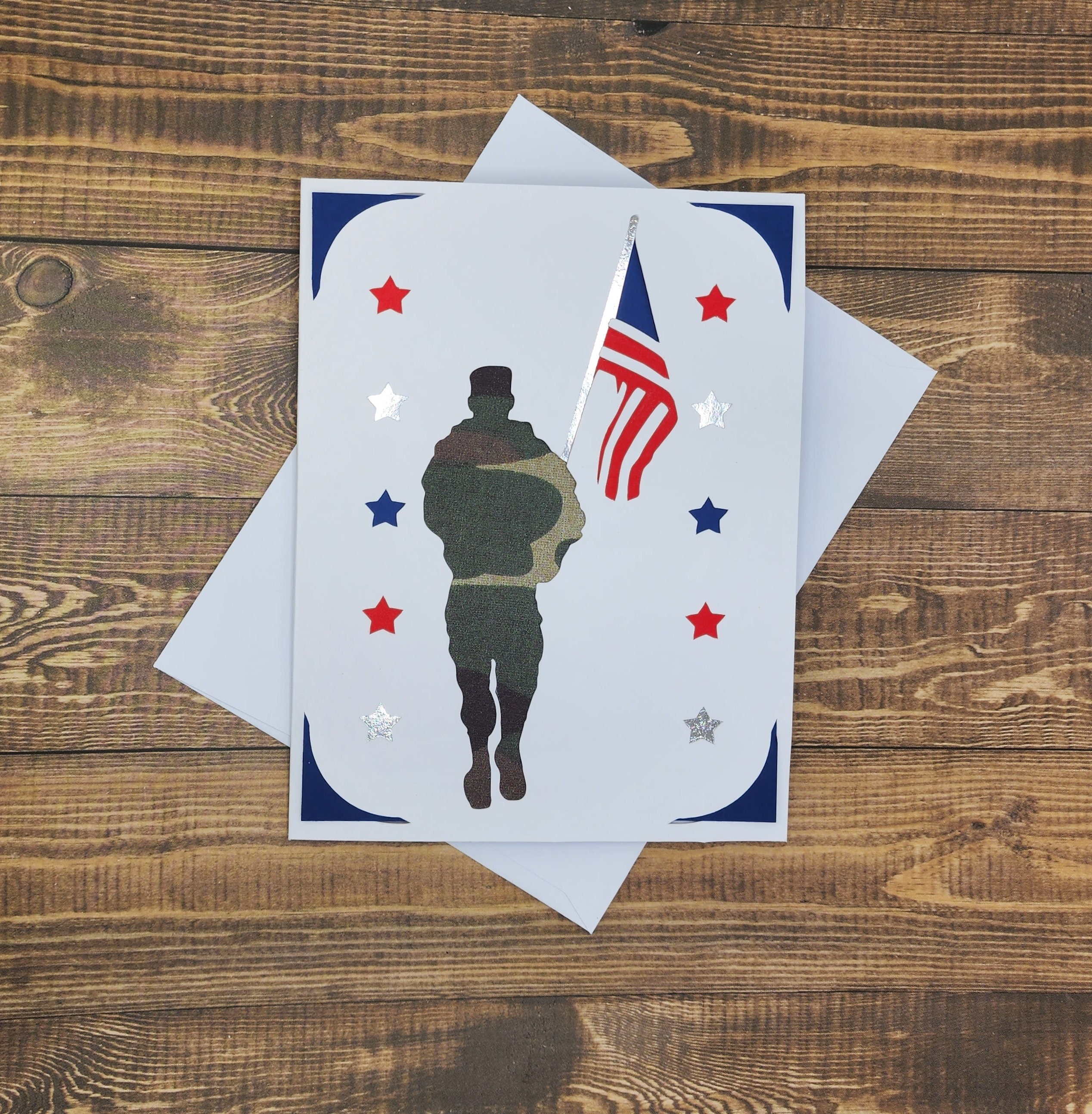 American Soldier, Greeting Card, Veterans Card - Etsy