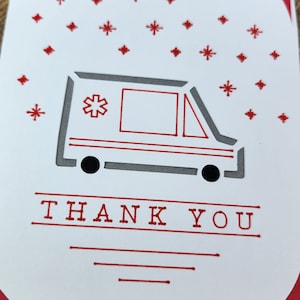 Emt/paramedic Thank You Greeting Card - Etsy