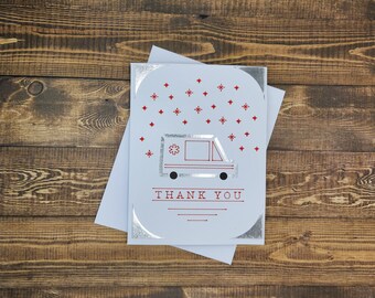 Emt Thank You Card - Etsy