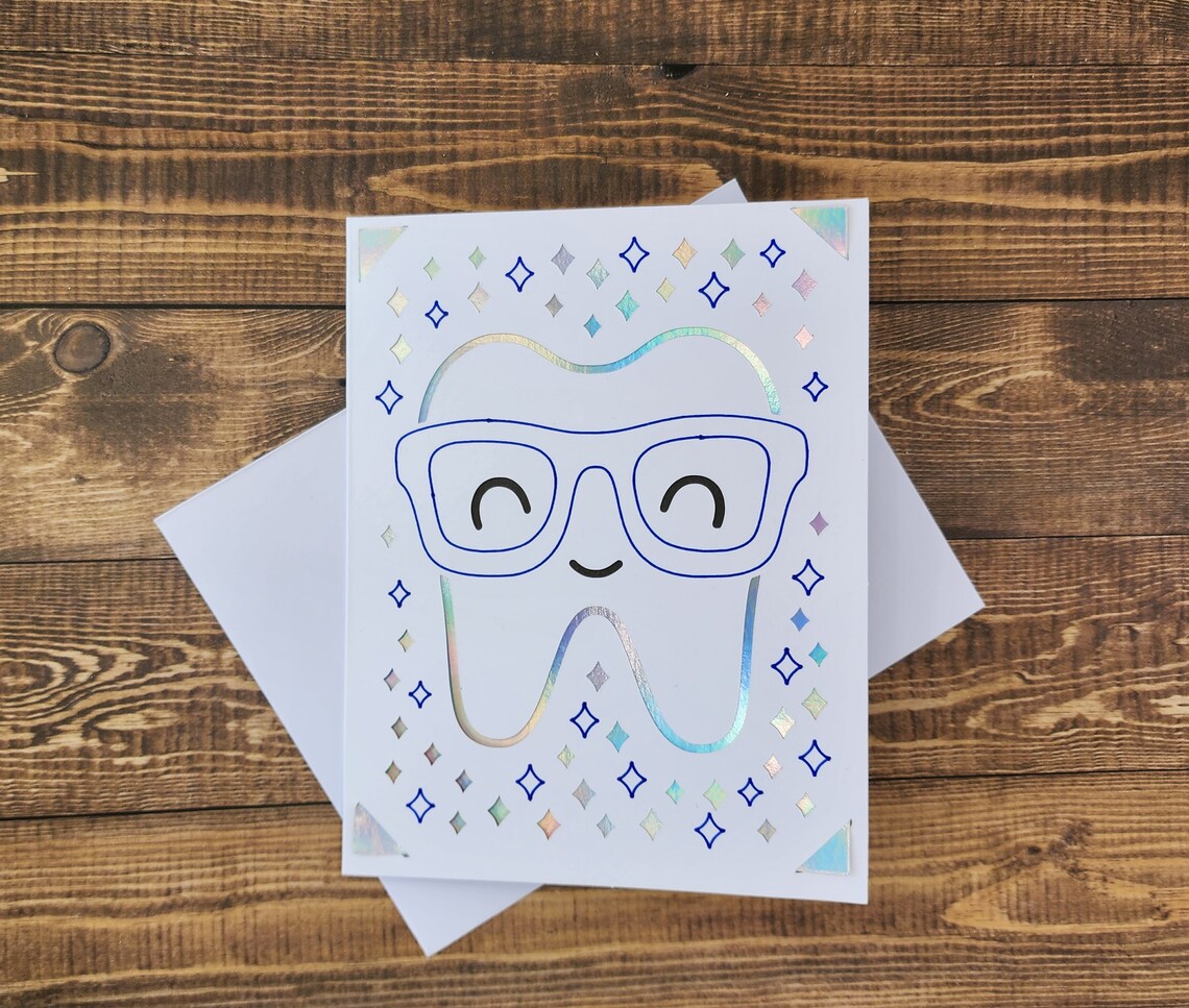 Tooth Card Tooth Fairy Card Greeting Card - Etsy