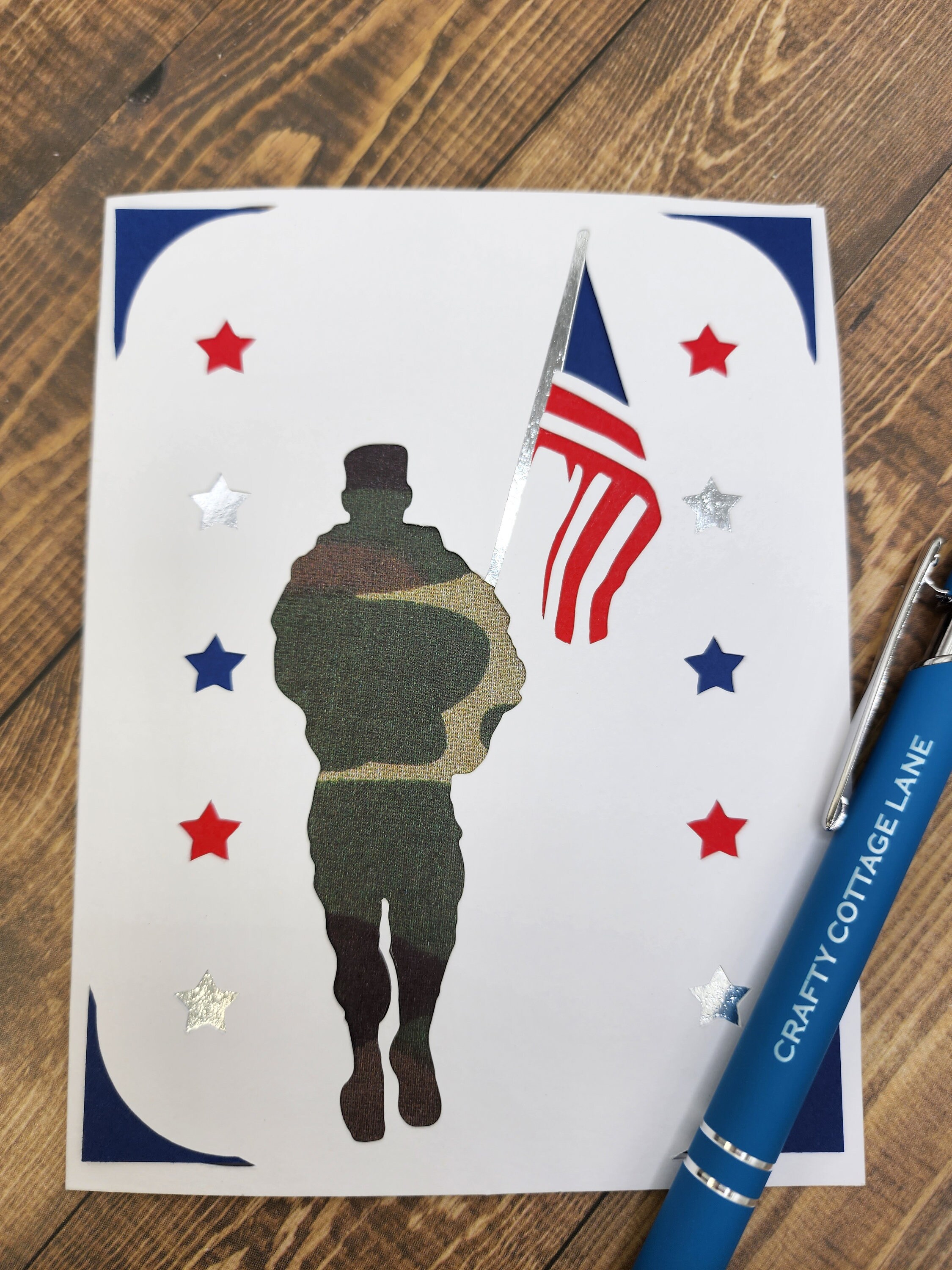 American Soldier, Greeting Card, Veterans Card - Etsy