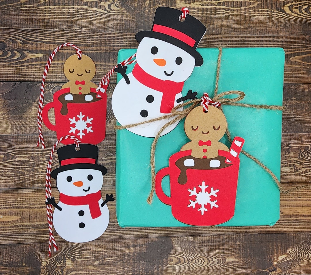 Winter Gift Tags Set of 4, Christmas Gift Tags - Etsy