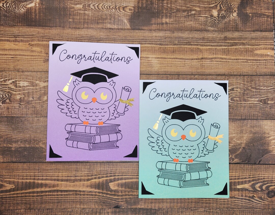 Wise Owl, Graduation Greeting Card - Etsy