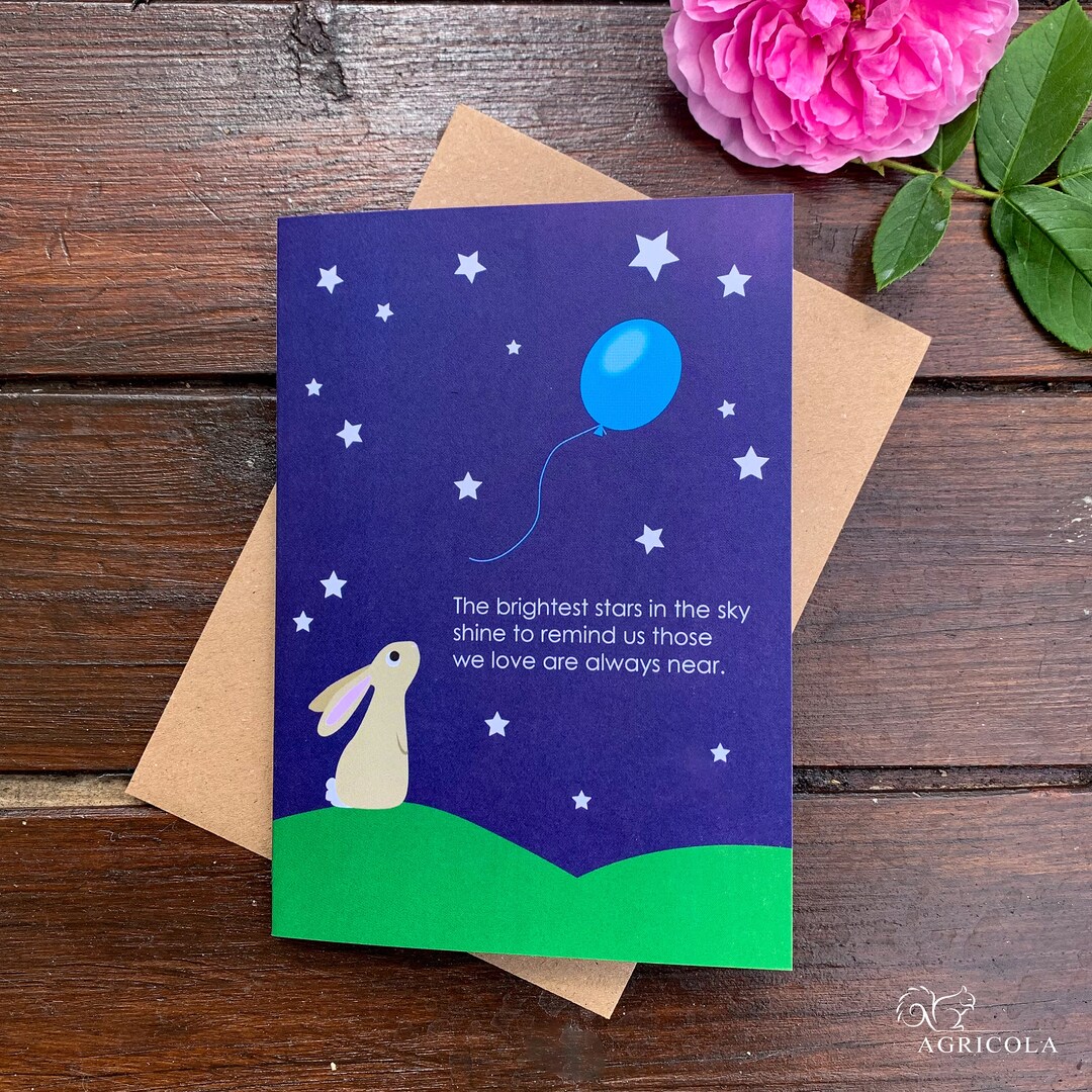 Sympathy Card / Condolence / Bereavement / Cute Sympathy Card / Bunny ...