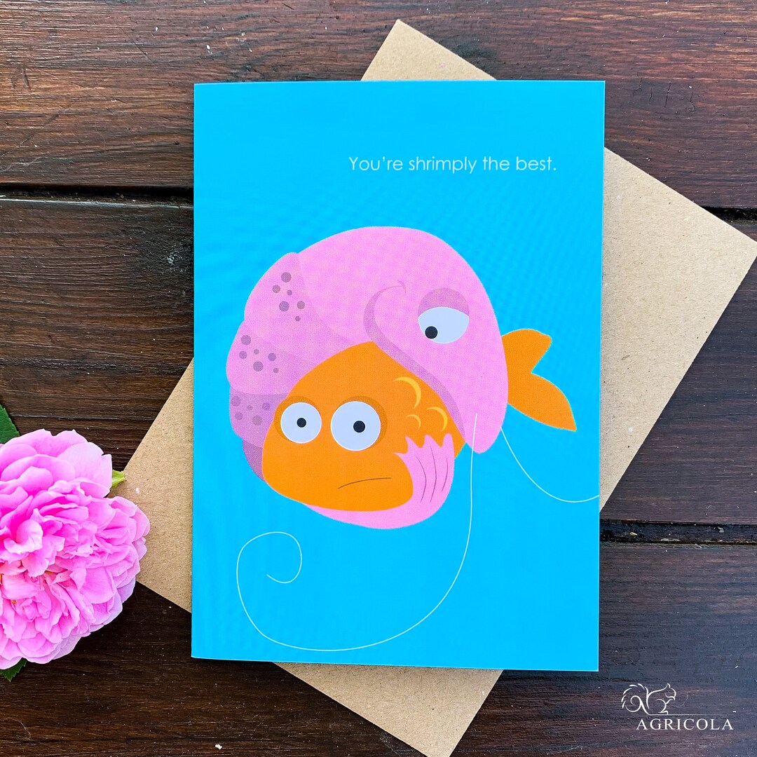 You're Shrimply the Best / Mother's Day Card / Valentine's Day Card ...