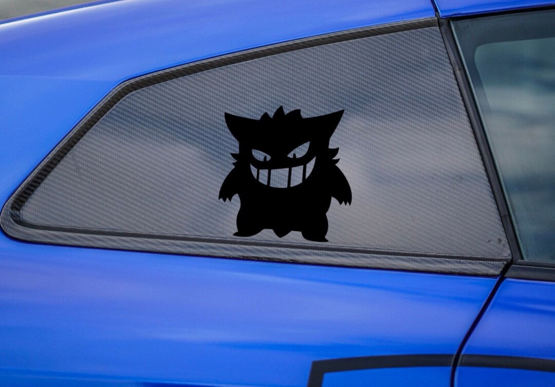 Gengar Ghost Pokemon Vinyl Sticker Decal Cute and Spooky Laptop, Car ...