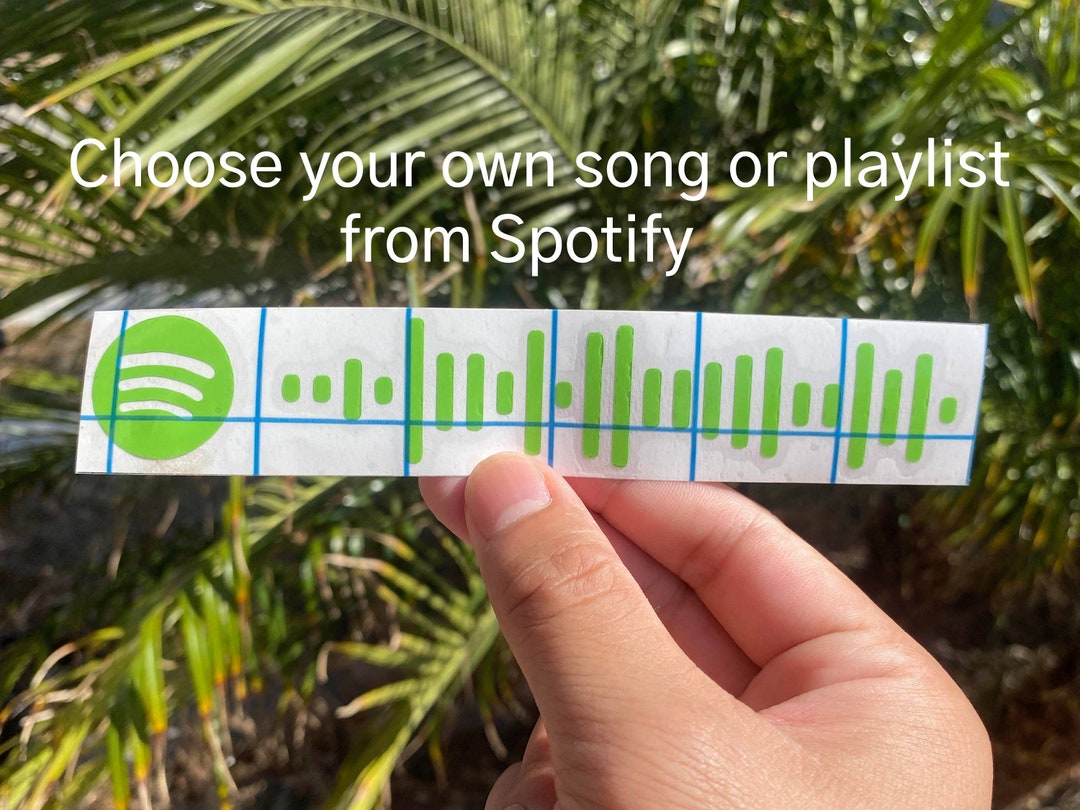Custom Spotify Song Code Decal, Spotify Scannable Vinyl Decal, Car ...