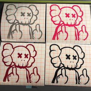 Kaws Decal for Car Window Laptop Water Bottle - Etsy