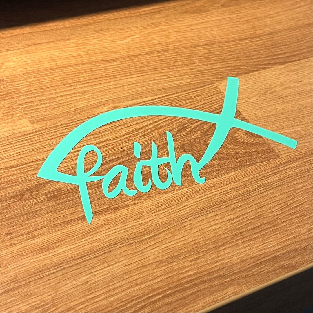 Christian Fish Faith Vinyl Decal Sticker Religion - Etsy