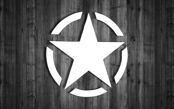 Army Star Stencil Vinyl Sticker Decal | Etsy