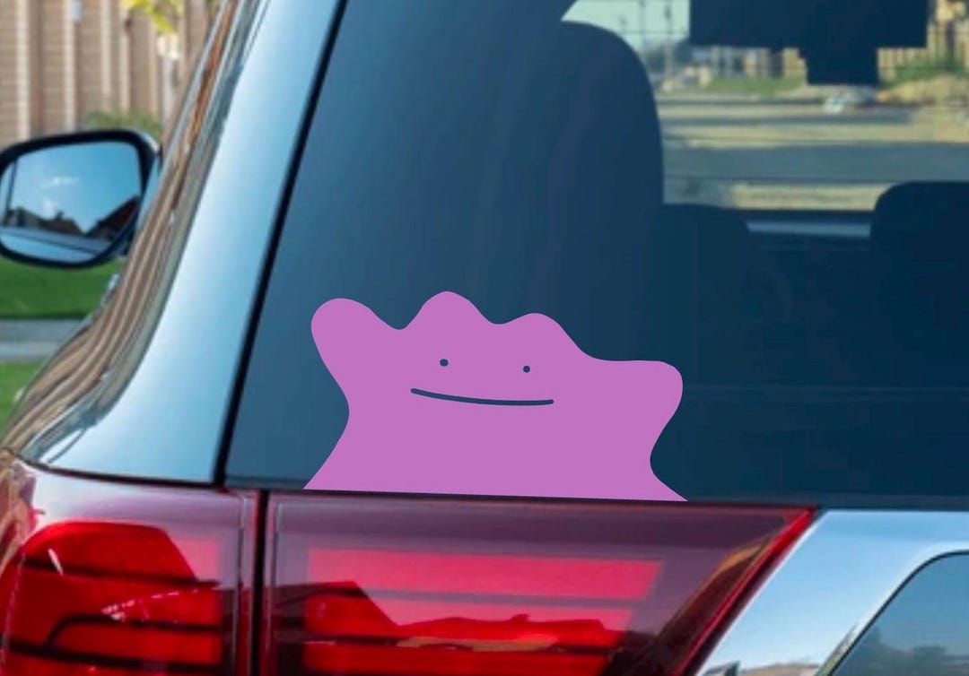 Playful Pokémon Ditto Peeker Vinyl Sticker - Fun Decal for Pokemon Fans ...