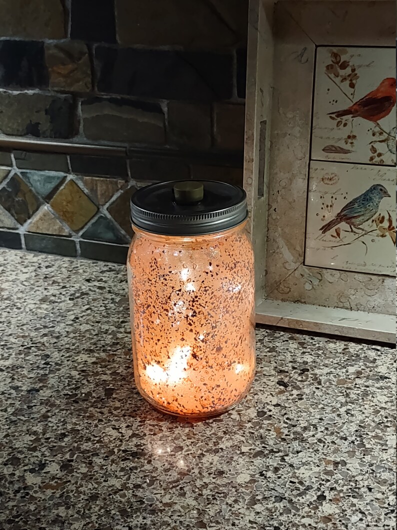 Glitter Sparkle Jar With LED Lights Basic Colors - Etsy