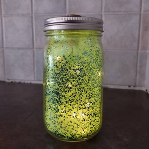 Glitter Sparkle Jar With LED Lights - Basic Colors - Etsy