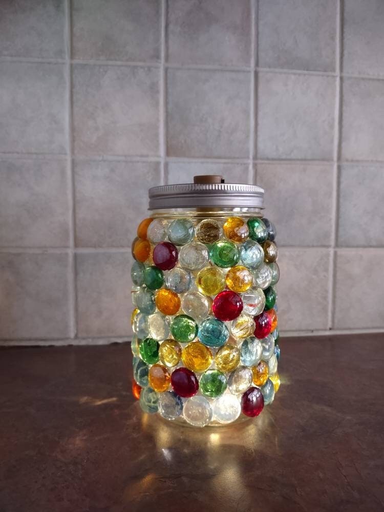 Beaded Sparkle Jar - Multicolor - Etsy