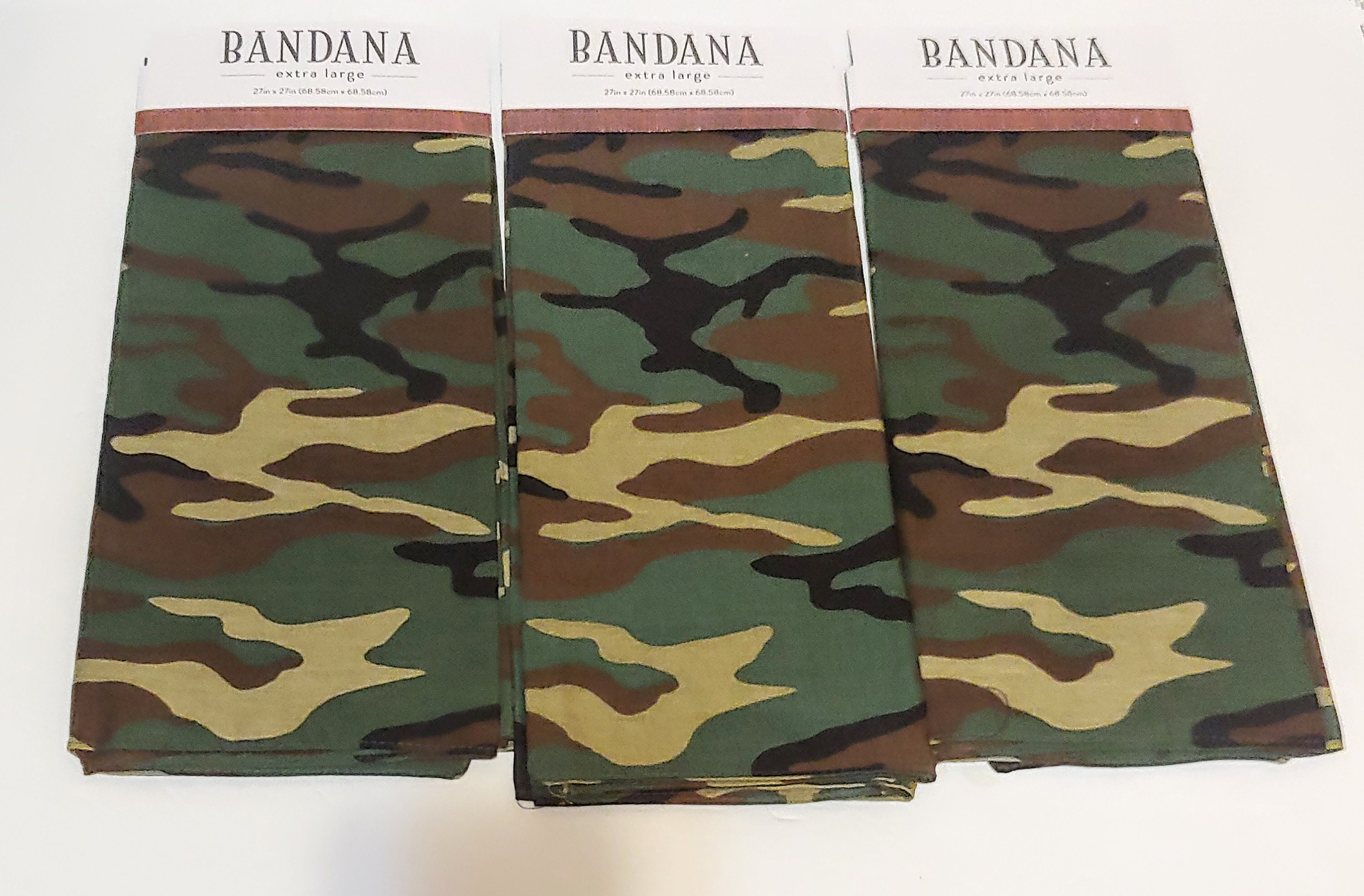 EXTRA LARGE BANDANAS 27 X 27 Set of 3 Available in 3 Options - Etsy