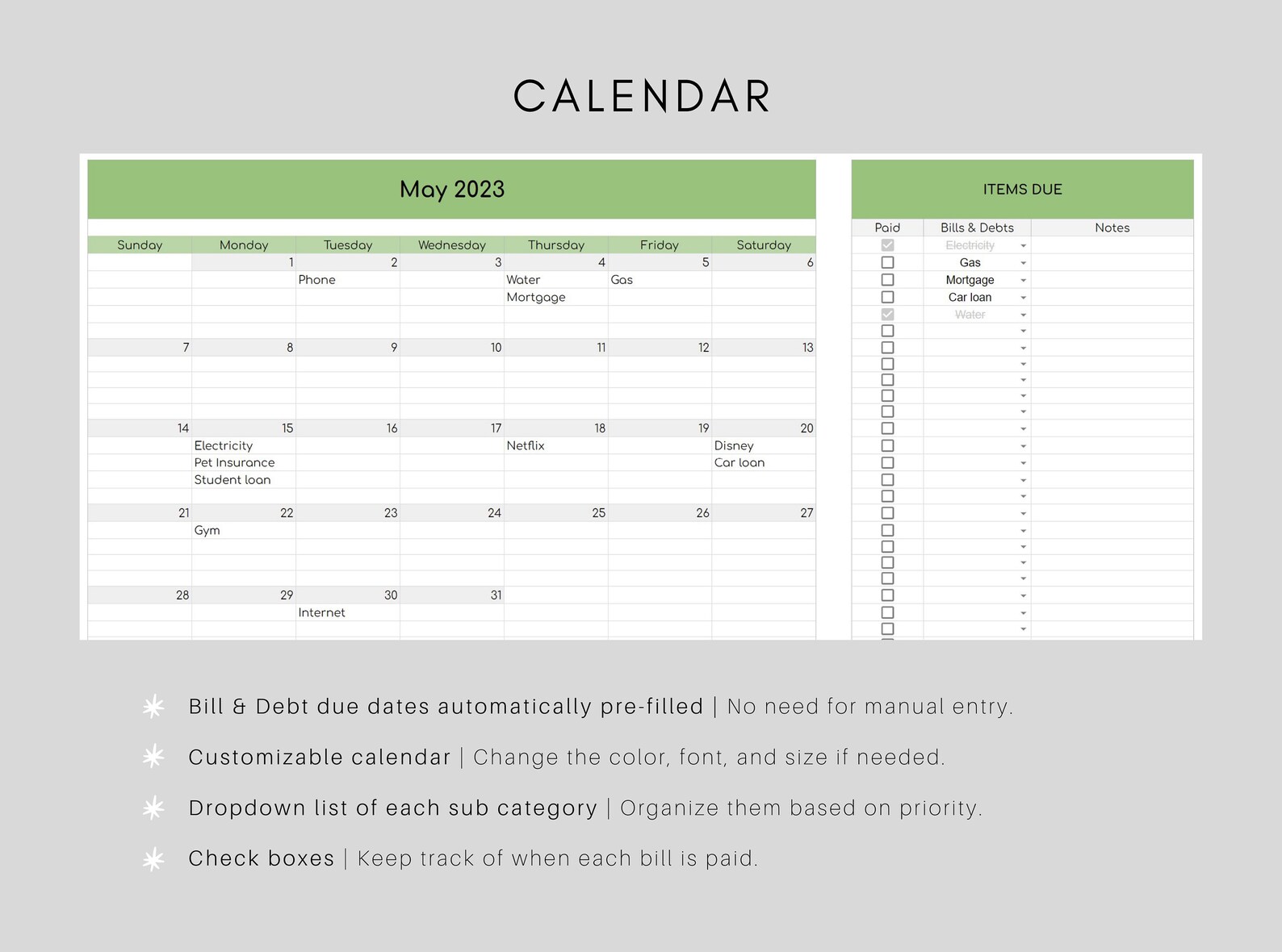 Monthly Budget Spreadsheet Google Sheets, Personal Budget, Budget ...