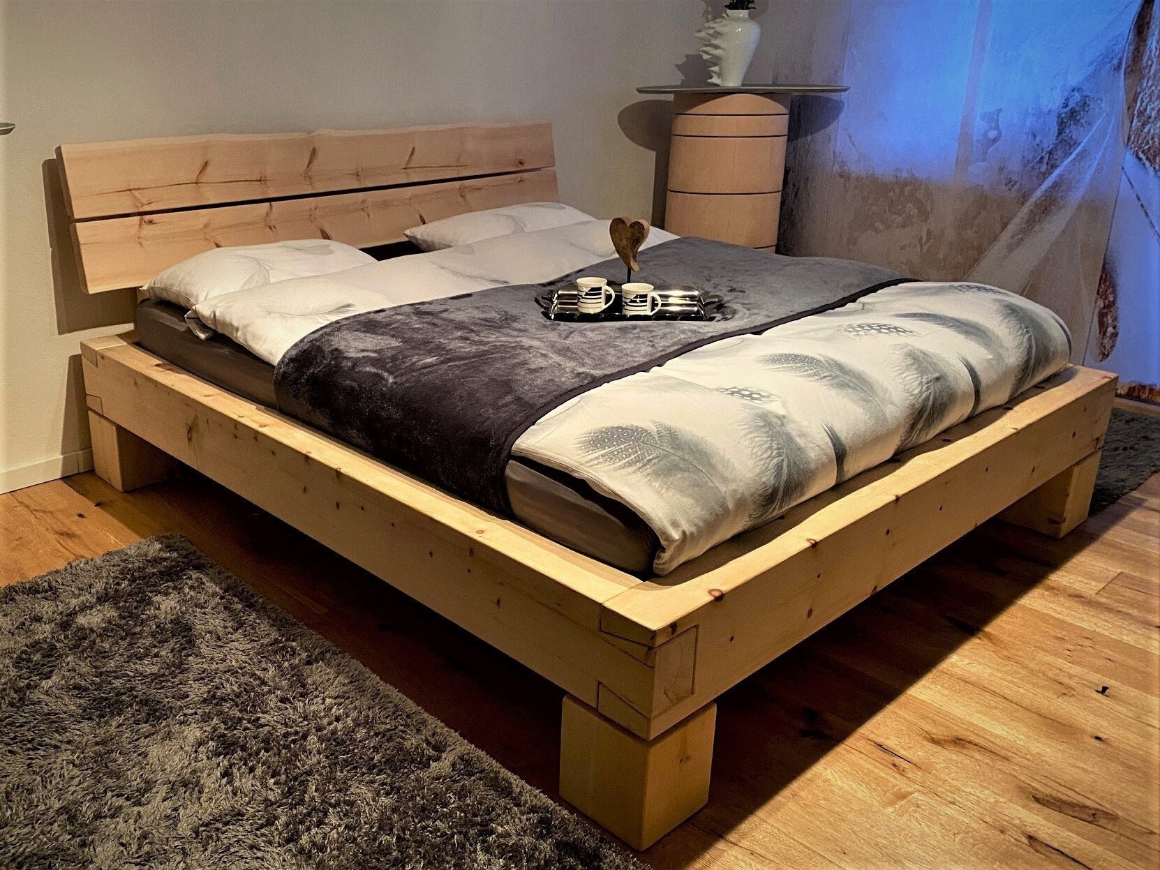 Wood Beam Platform Bed