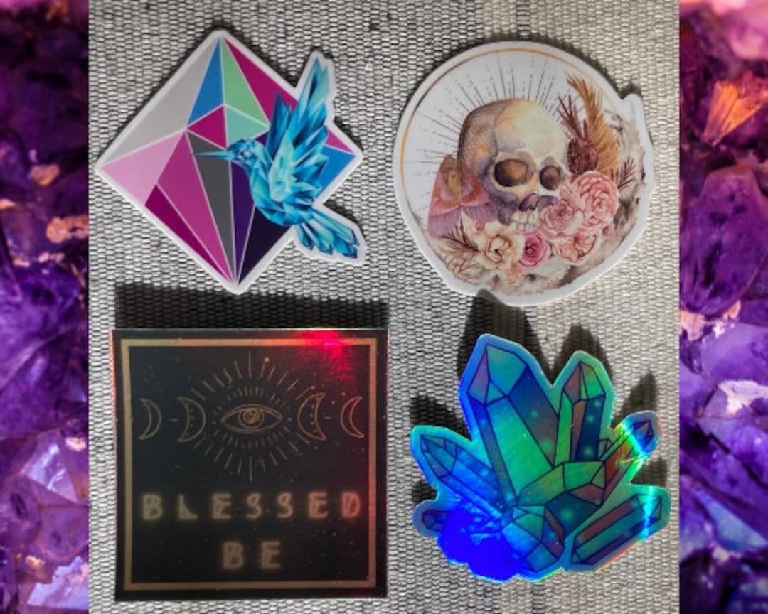 Blessed Be Sticker Pack - Original Custom Art by Me! 4 Pack Including ...