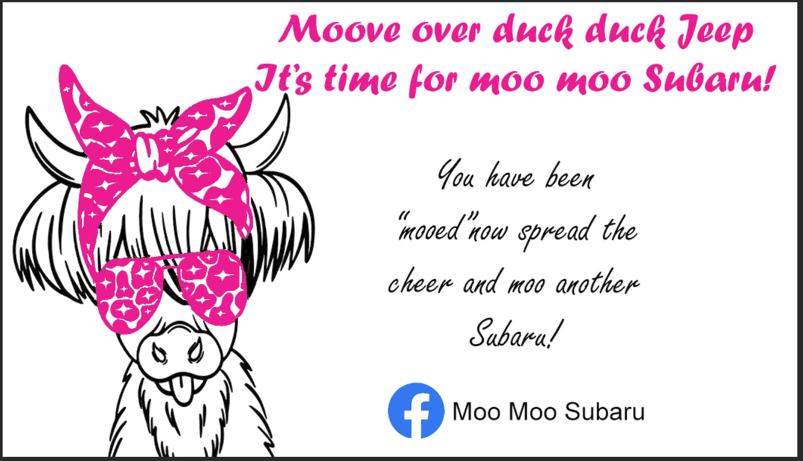 MOO MOO SUBARU Tags - Etsy