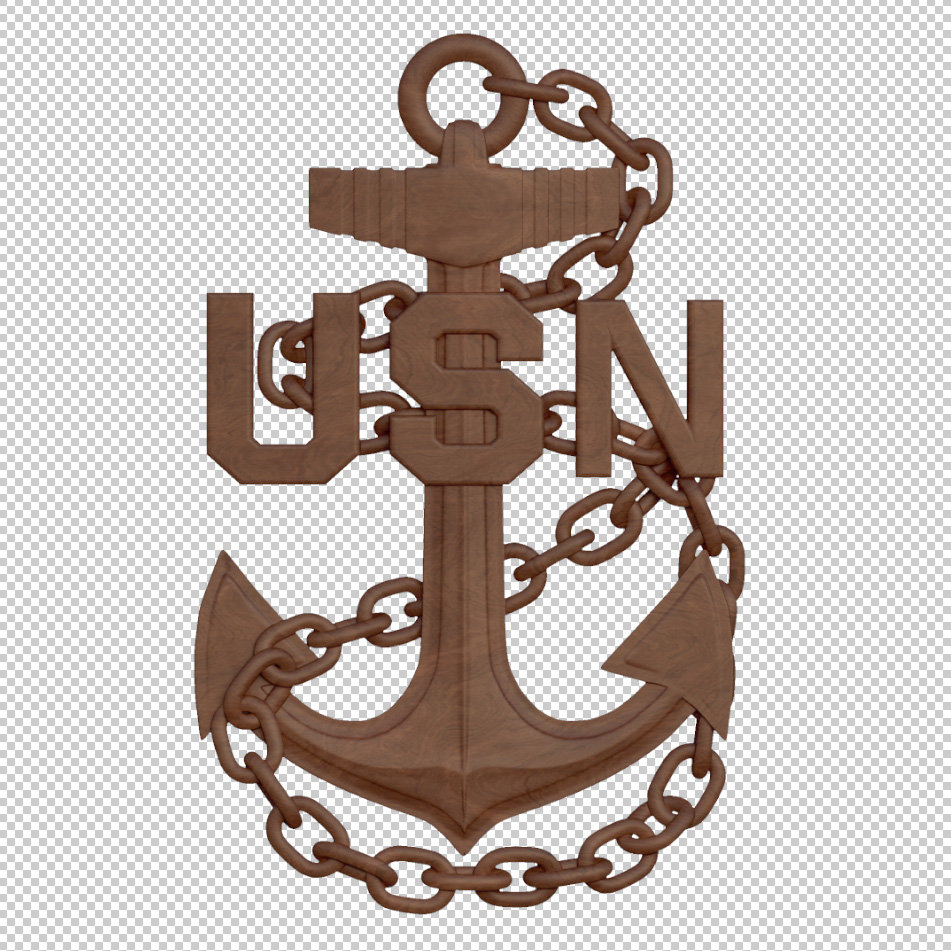USN Chief Anchor STL for CNC and 3D Printing - Etsy