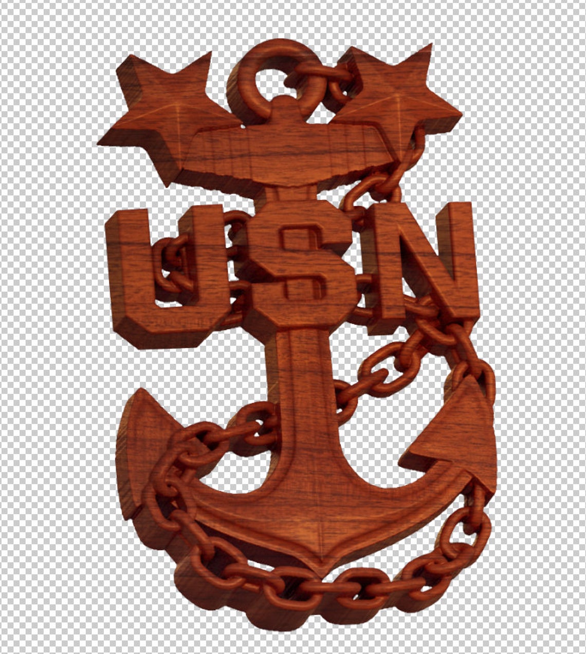 USN Master Chief Anchor STL for CNC and 3D Printing - Etsy