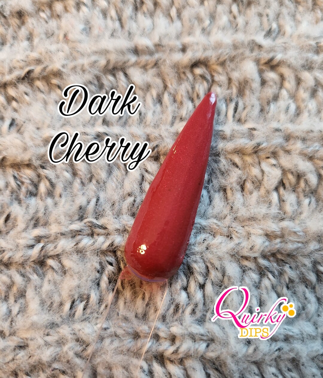 Dark Cherry Dip Powder - Burgundy Dip Powder, Acrylic Dip Powder, Nail ...