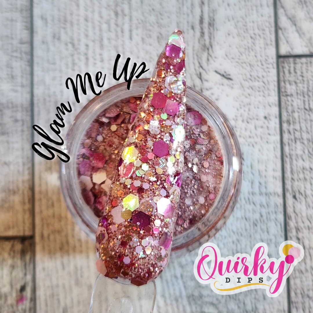 Glam Me up Dip Powder - Glam Trio, Glitter Dip Powder, Acrylic Dip ...