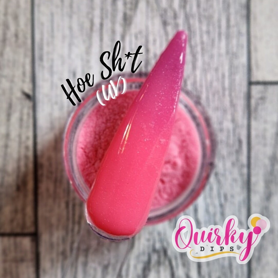 Hoe Sht Dip Powder UV Pink to Purple Dip Powder, Sun Changer Nail Dip ...