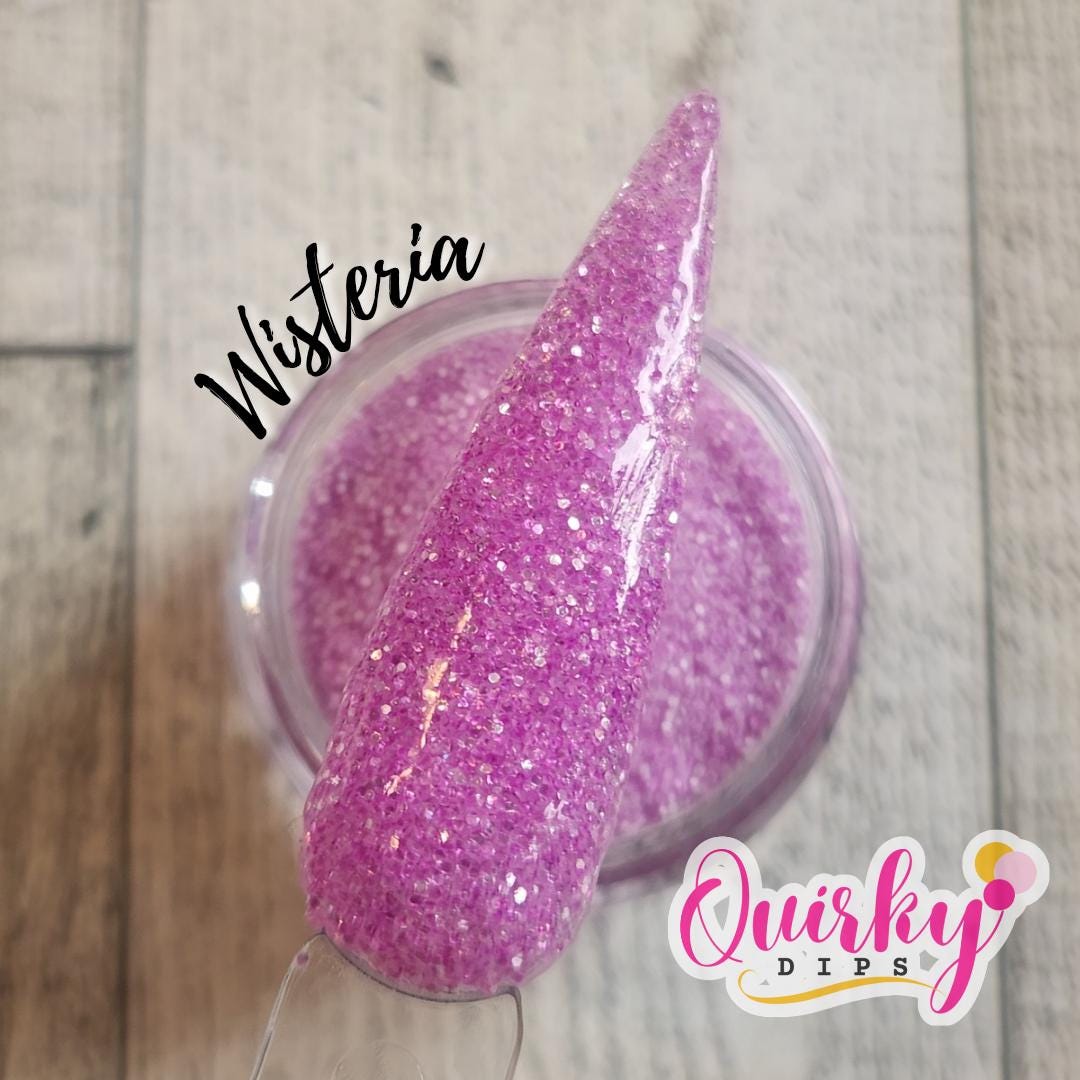 Wisteria Dip Powder - Fine Purple Glitter Dip Powder, Quirky Dips, Dip ...