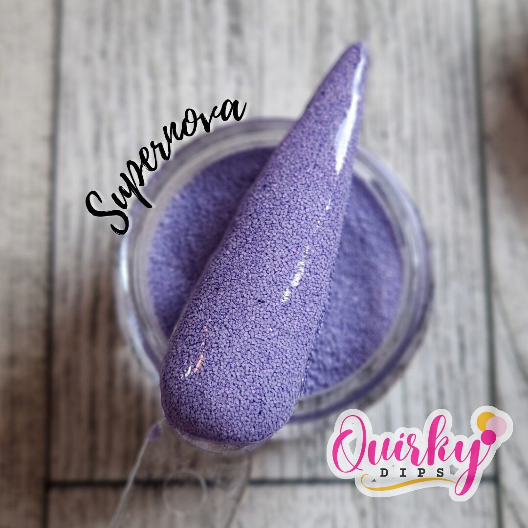 Supernova Dip Powder - Light Purple Fine Glitter Dip Powder, Acrylic ...