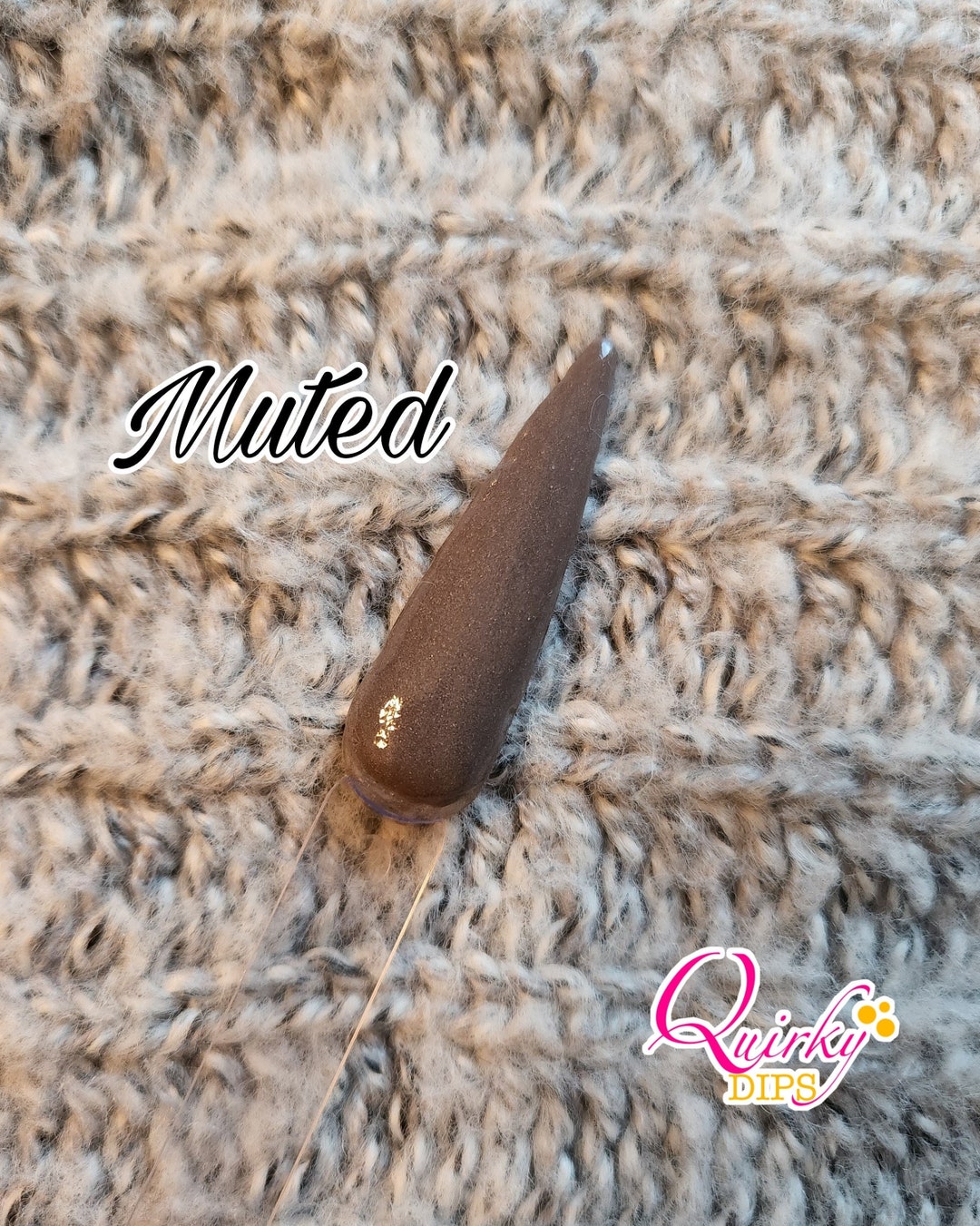 Muted Dip Powder - Brown Dip Powder, Acrylic Dip Powder, Nail Dip ...