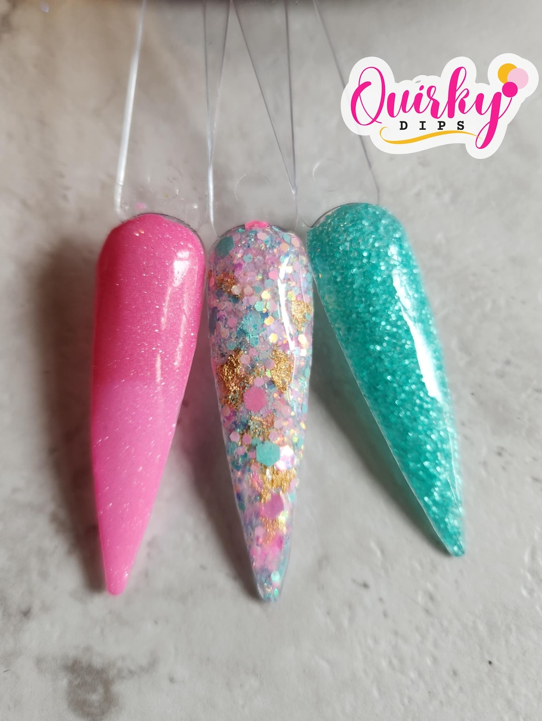 Kirsten's Trio- Sugar Fix Glitter Dip Powder, Nail Dip Powder, Sweet ...