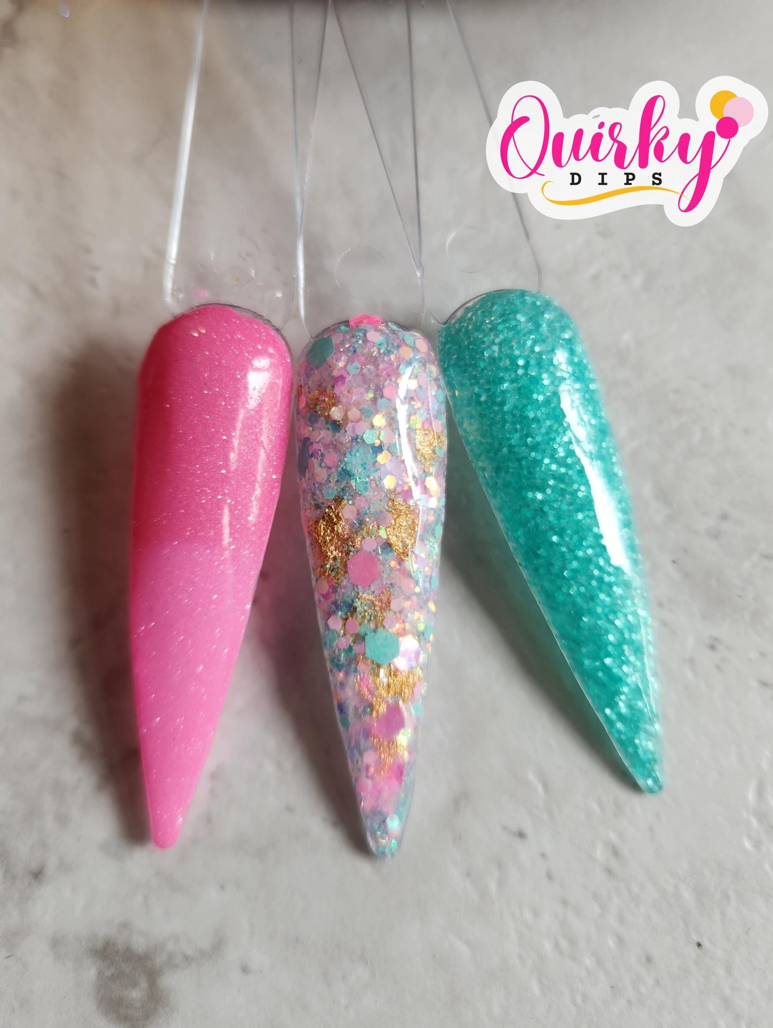 Kirsten's Trio- Sugar Fix Glitter Dip Powder, Nail Dip Powder, Sweet ...