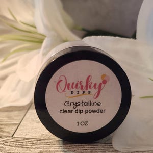 Crystalline Clear Dip Powder - Quirky Dips Clear Powder, DIY Nails ...