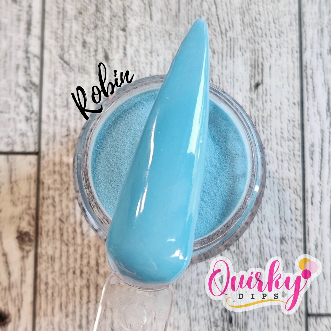 Robin Dip Powder - Pastel Blue Dip Powder, Acrylic Dip Powder, Nail Dip ...