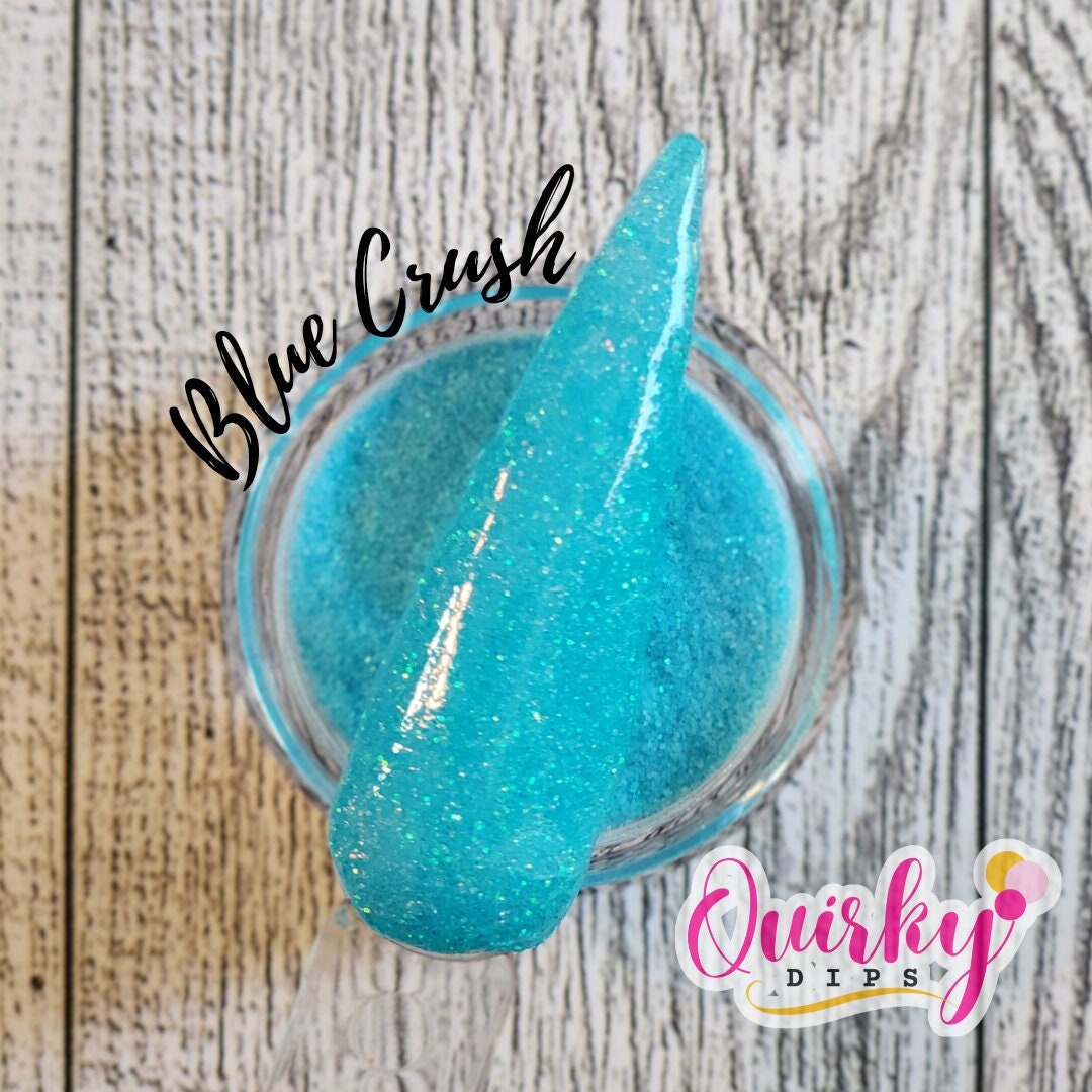 Blue Crush Dip Powder - Blue Fine Glitter Dip Powder, Acrylic Dip ...