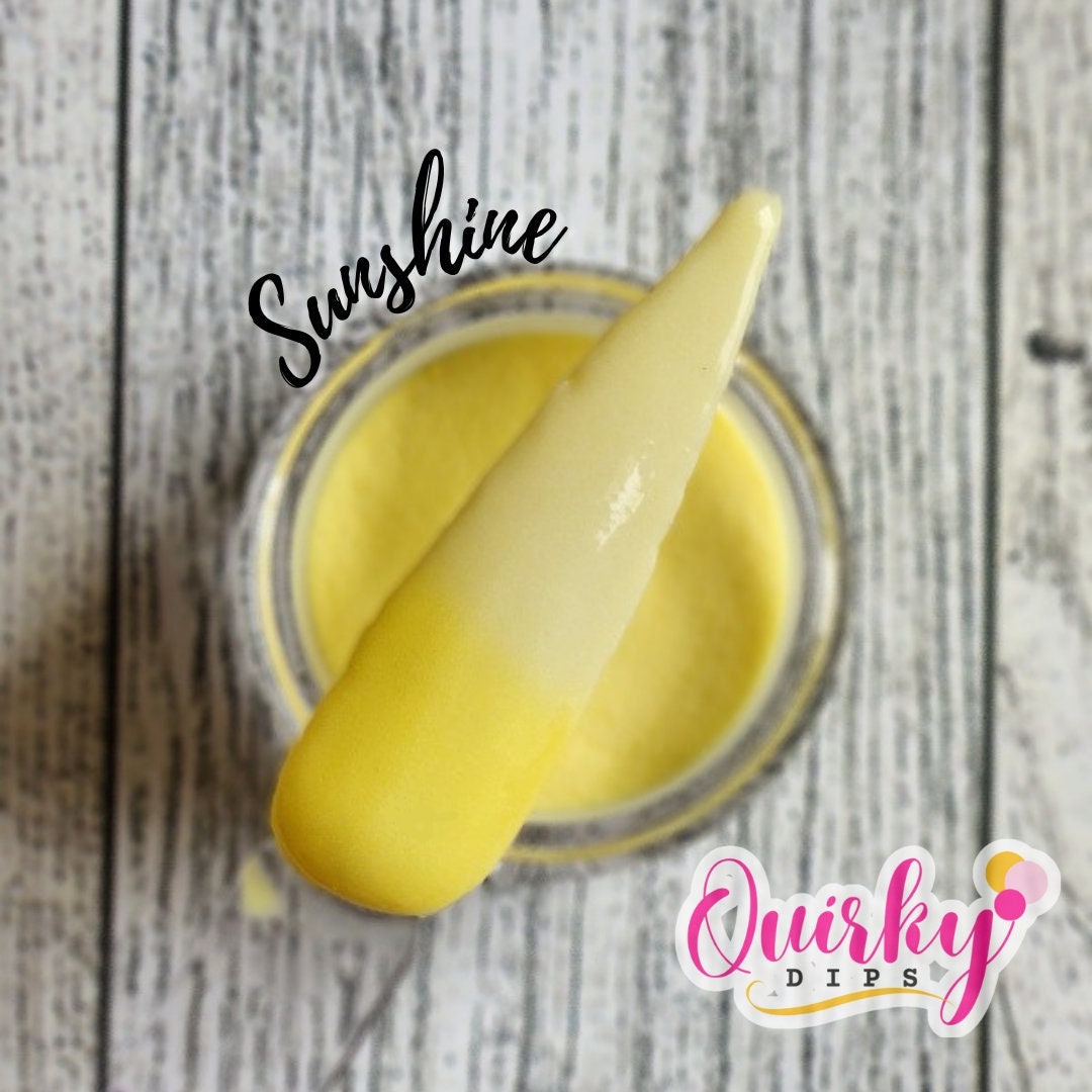 Sunshine Dip Powder - Thermal Dip Powder, Foil Dip Powder, Yellow Dip ...