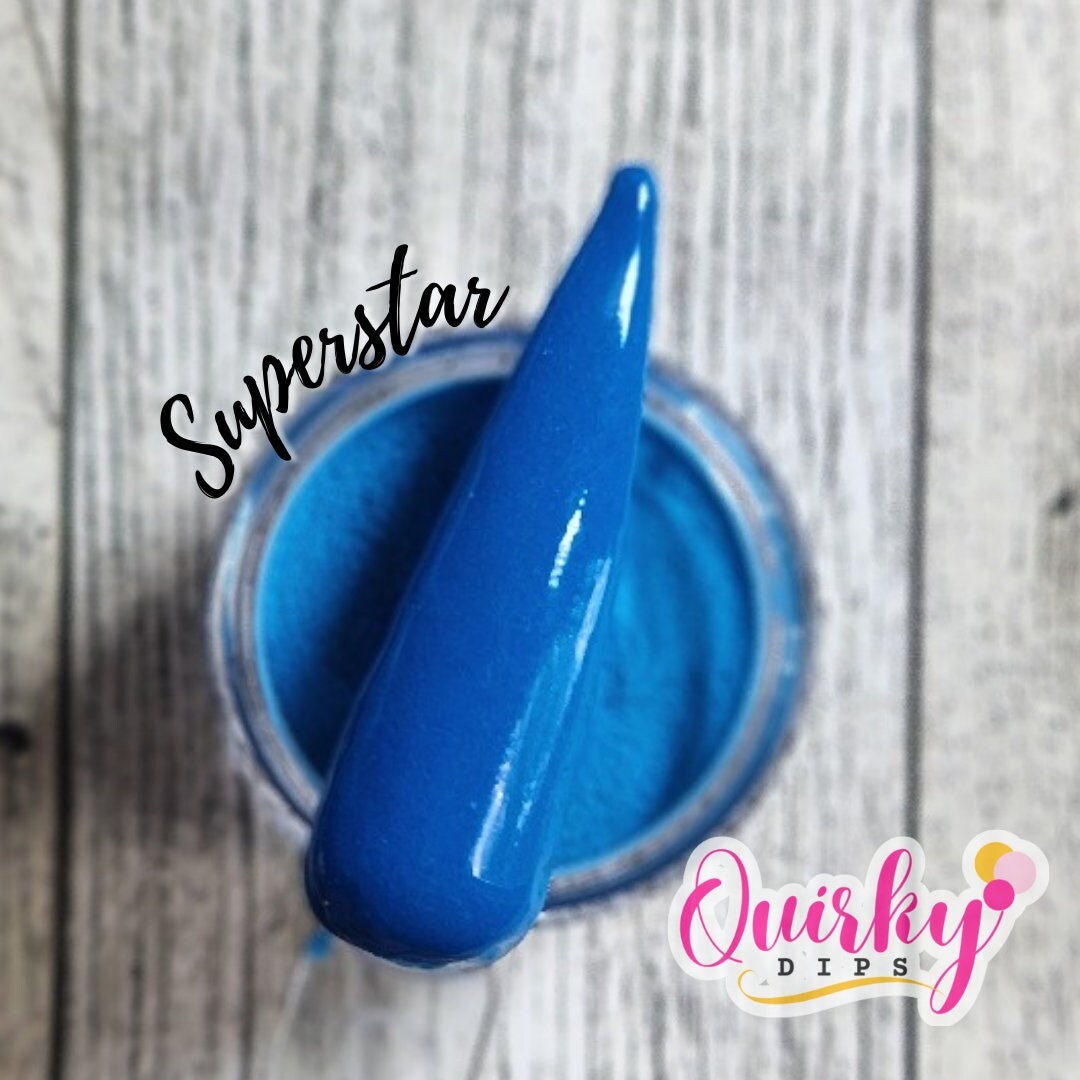 Superstar Dip Powder - Blue Dip Powder, Acrylic Dip Powder, Nail Dip ...
