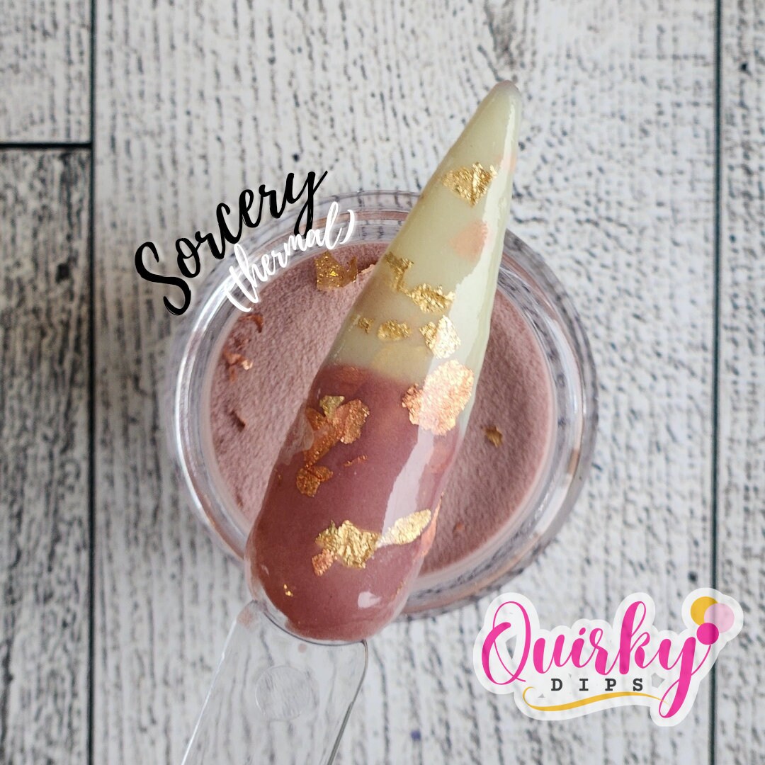 Sorcery Dip Powder - Thermal Dip Powder, Yellow Mauve Dip Powder ...