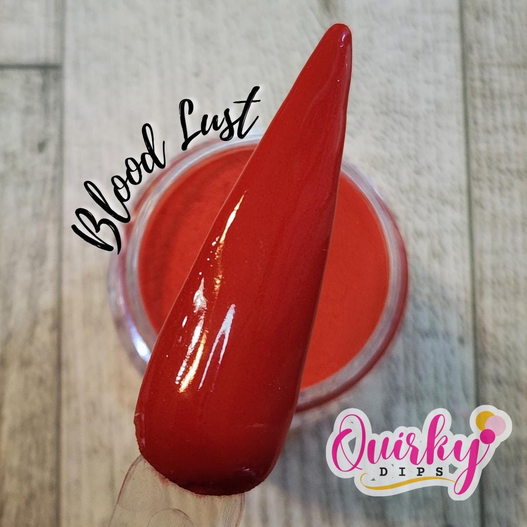Blood Lust - Dip Powder - Red Dip Powder, Nail Dip Powder, Valentine's ...