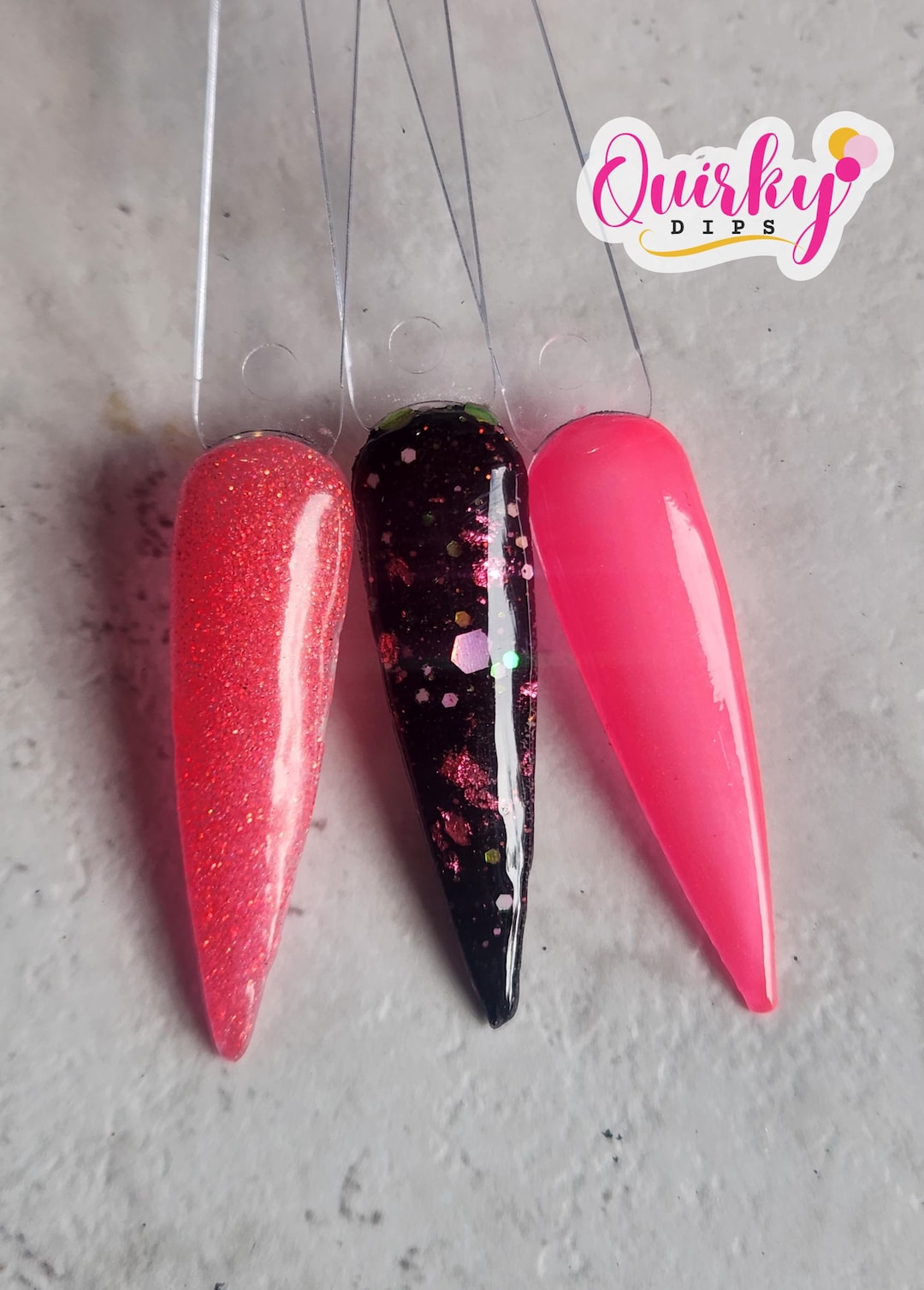 Christine's Trio- Christine Glitter Dip Powder, Nail Dip Powder, Pinky ...