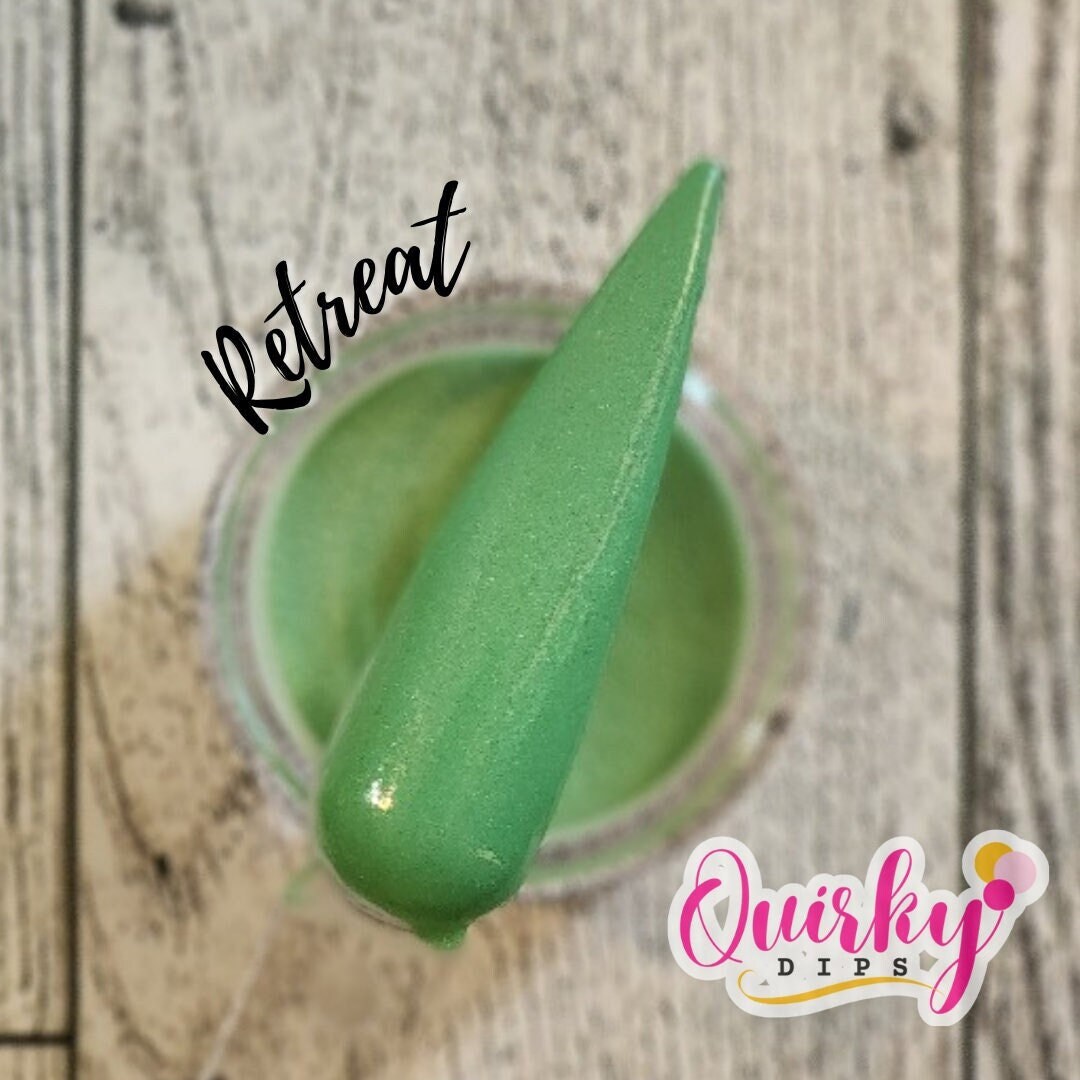 Retreat Dip Powder - Green Dip Powder, Acrylic Dip Powder, Nail Dip ...