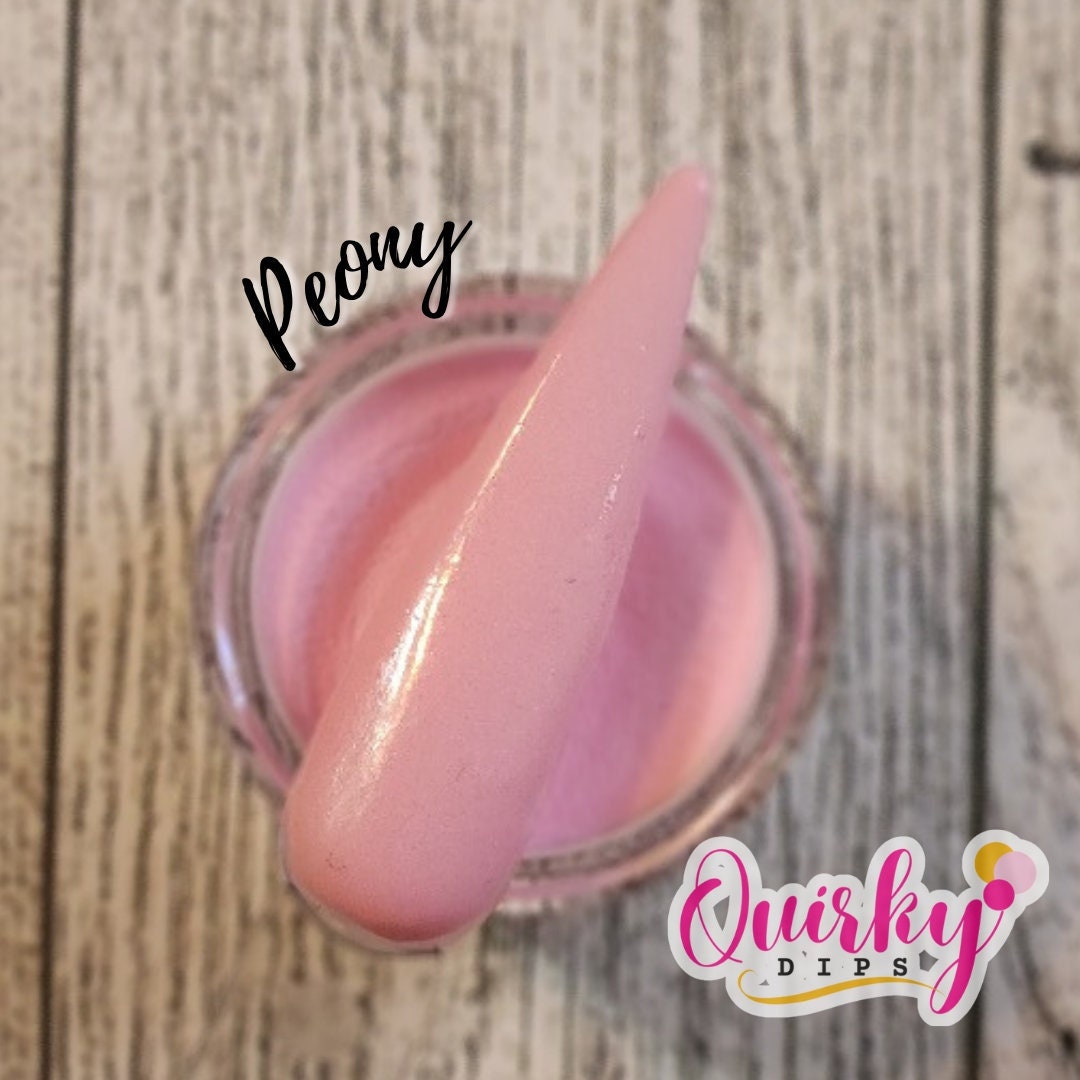 Peony Dip Powder - Glow Dip Powder, Pink Dip Powder, Acrylic Dip Powder ...