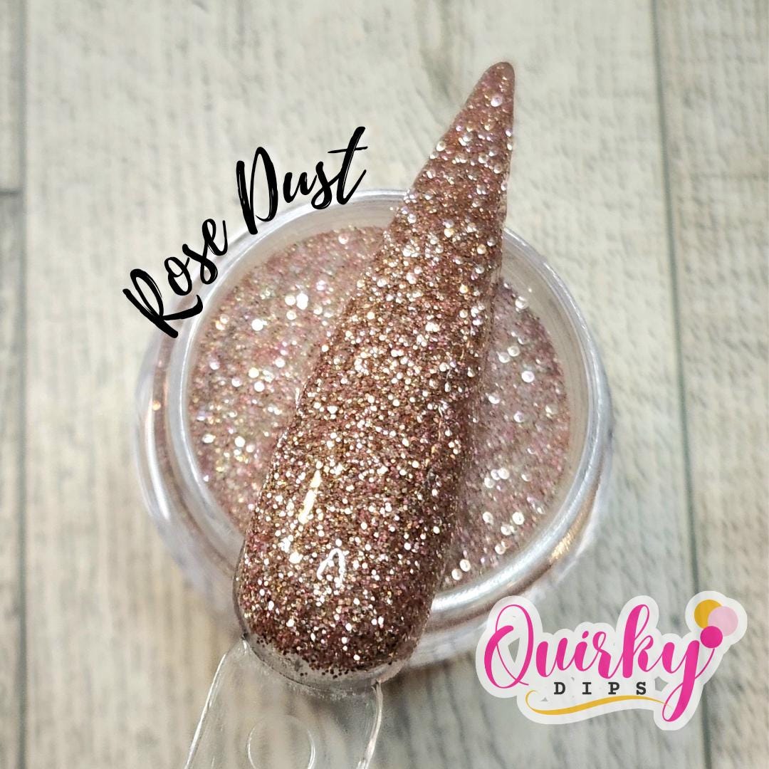 Rose Dust Dip Powder - Glam Trio, Glitter Dip Powder, Acrylic Dip ...