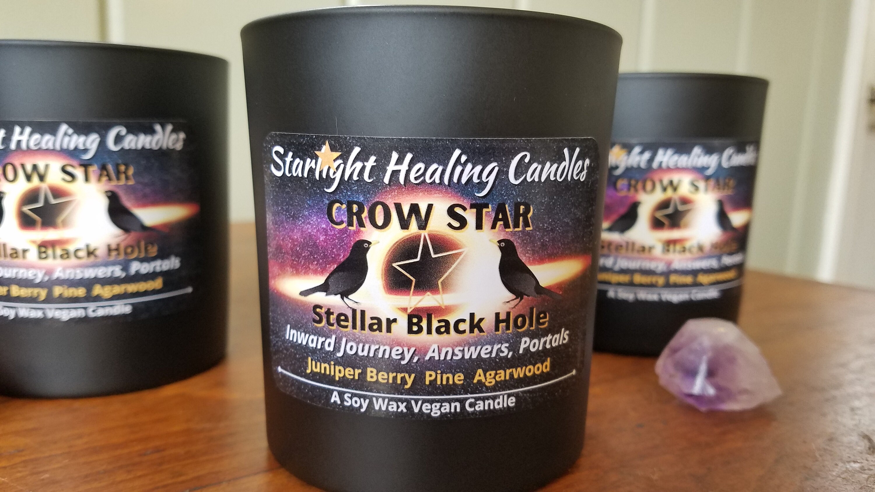 Starlight Healing Candles Crow Star for Inward Journey, Answers and ...