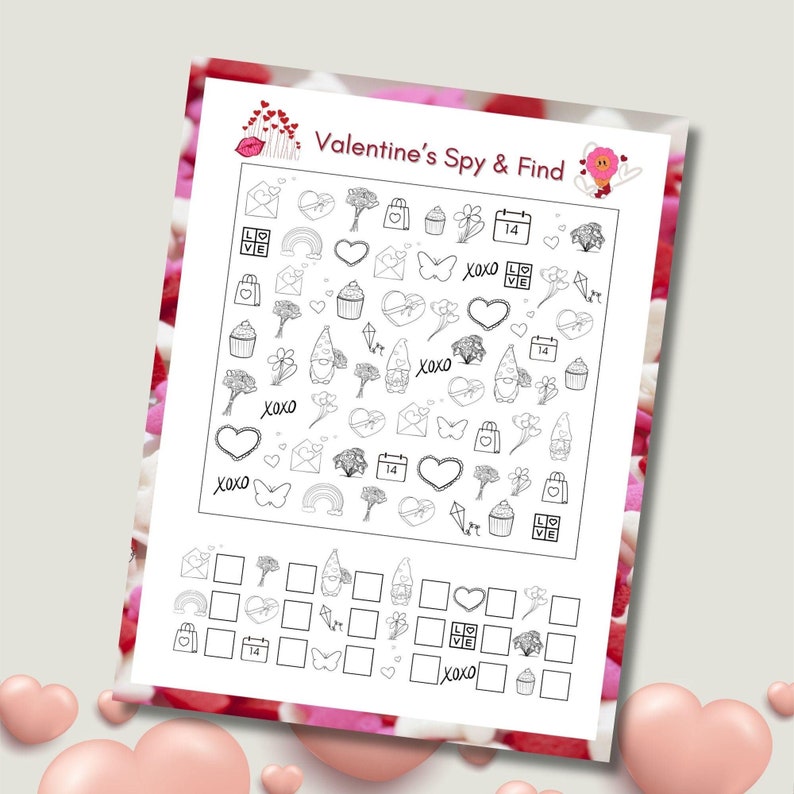 Valentine’s Spy and Find Game Printable – Fun for Kids, Families ...