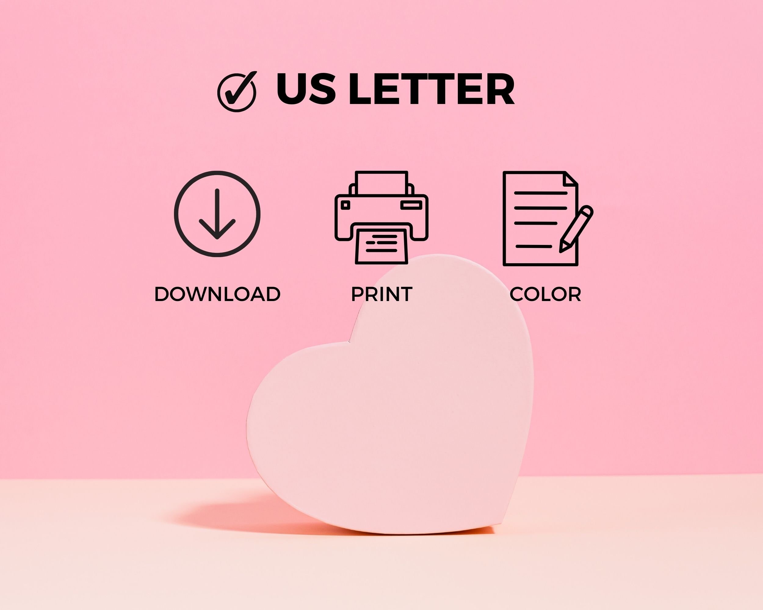 Valentine's Day Gnome Coloring Page | Printable Craft for Kids ...