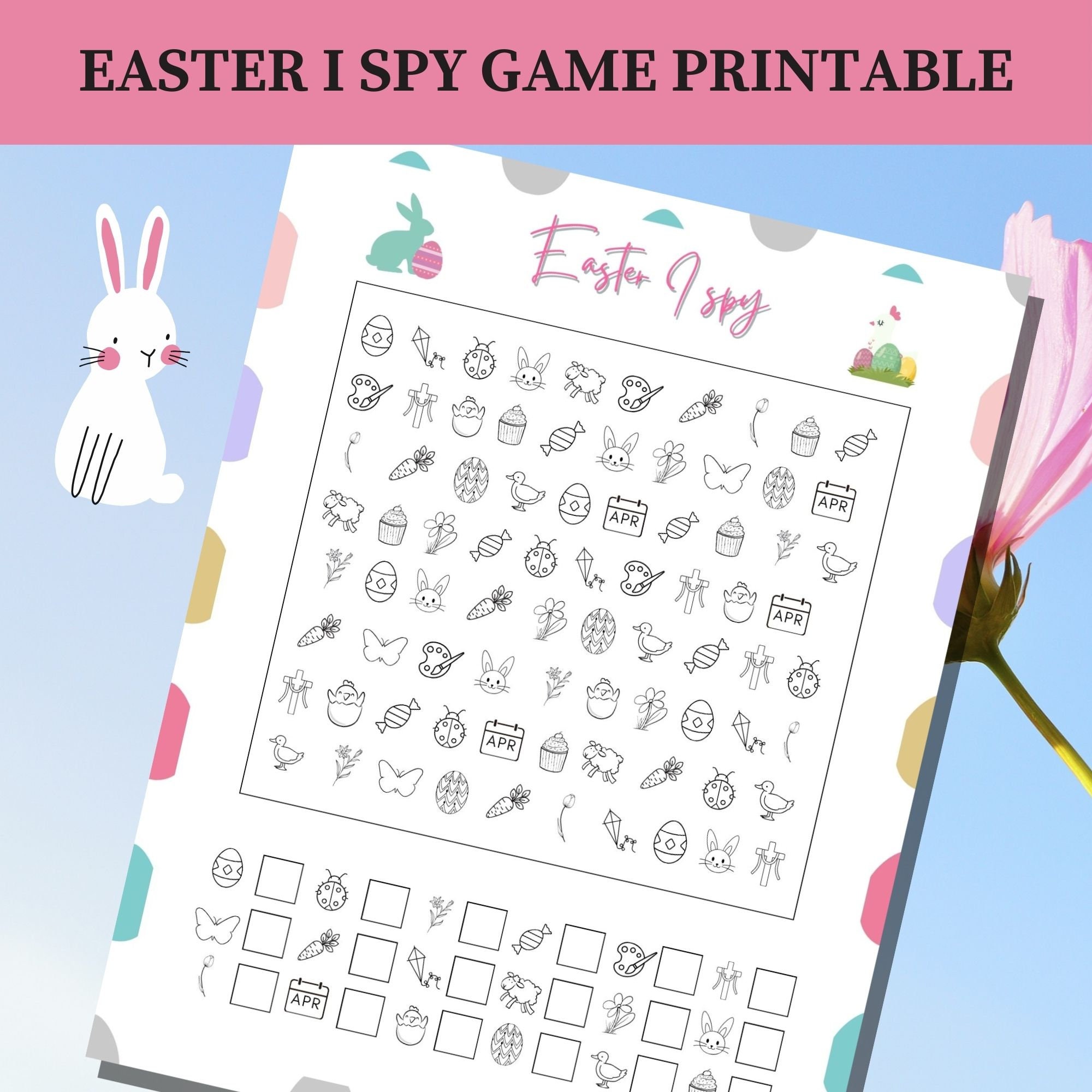 Easter Games Bundle Printable, Kids Activity Pack, I Spy Maze Tic Tac ...