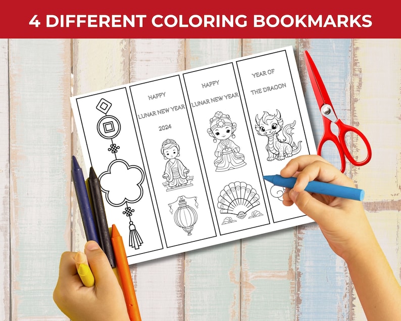 Celebrate Chinese Lunar New Year With Kids Activity Bundle: Coloring ...
